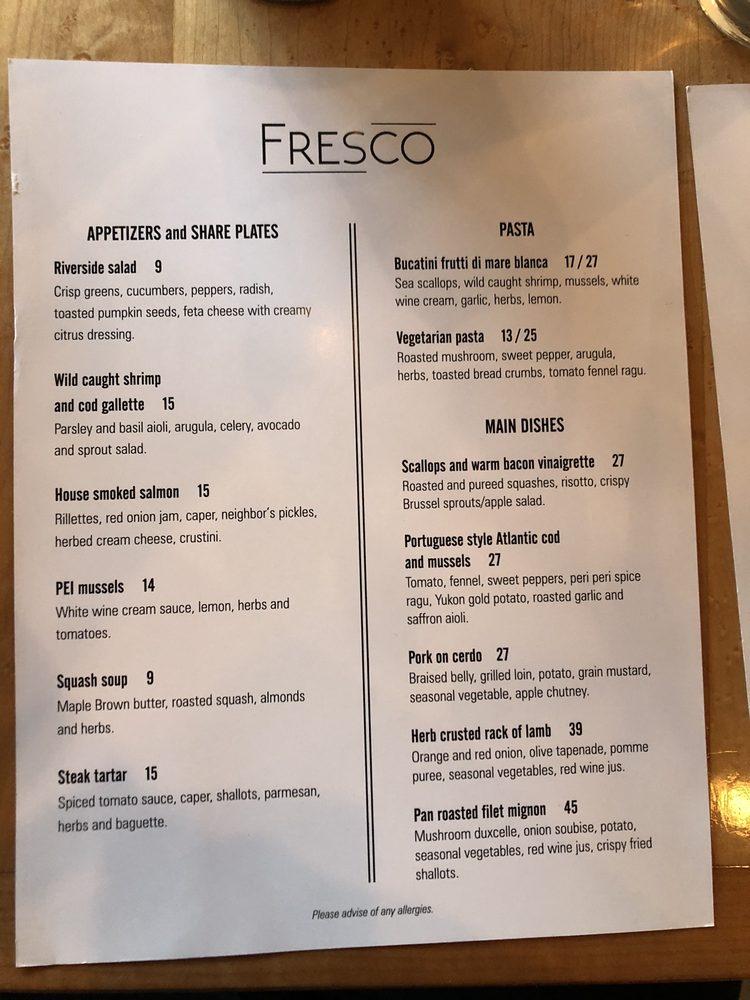 Menu at Fresco Kitchen desserts, Bathurst