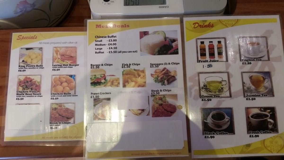Menu at Loving Hut restaurant, Norwich