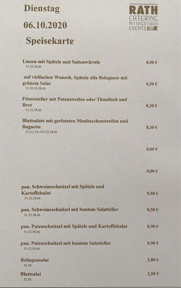 Menu at Rath Restaurant und Catering, Leonberg