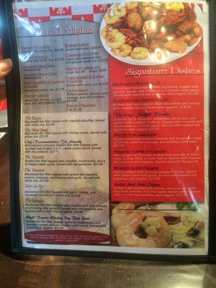 Menu at Dirty Al's Bayou Grill restaurant, McAllen, N 10th St #400