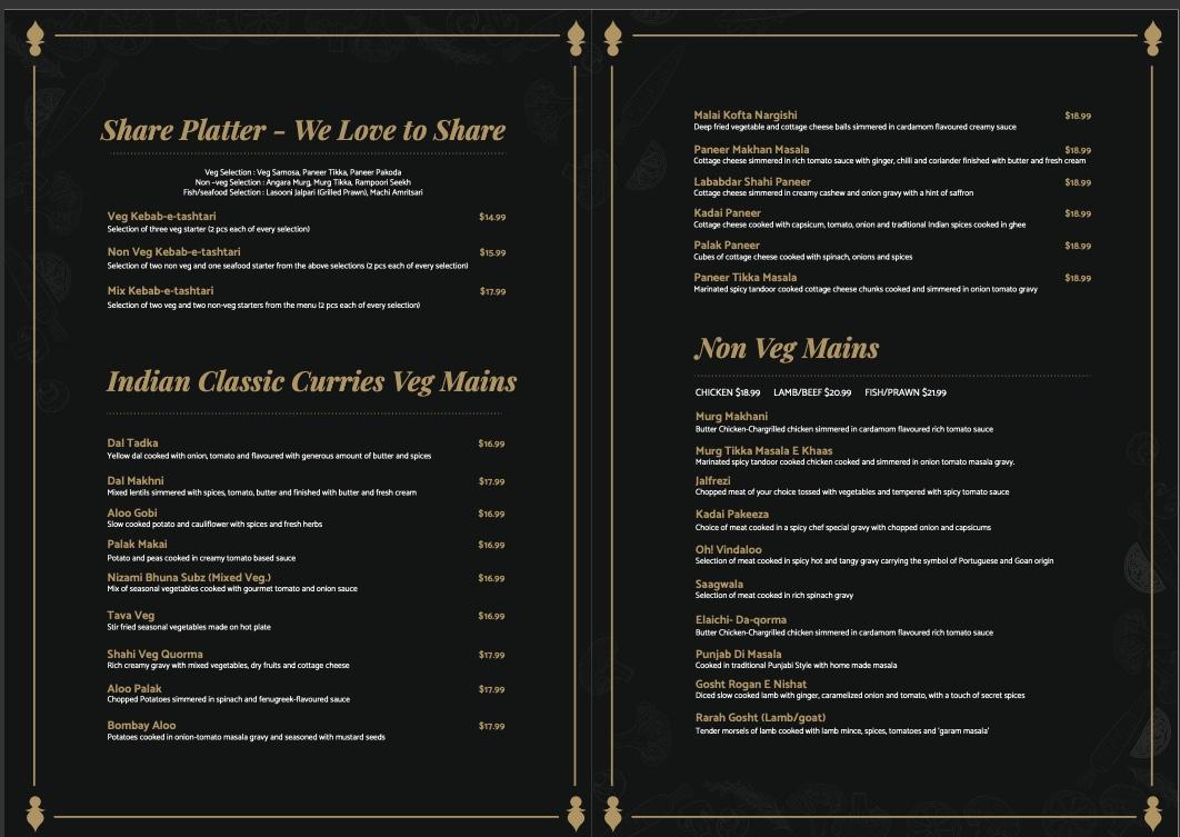 Menu at Sassy Spoon Restaurant - Banquet - Lounge, Brisbane City