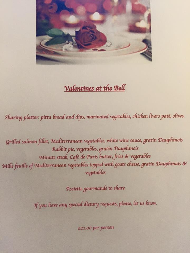 Menu at The Bell PH pub & bar, Chesham