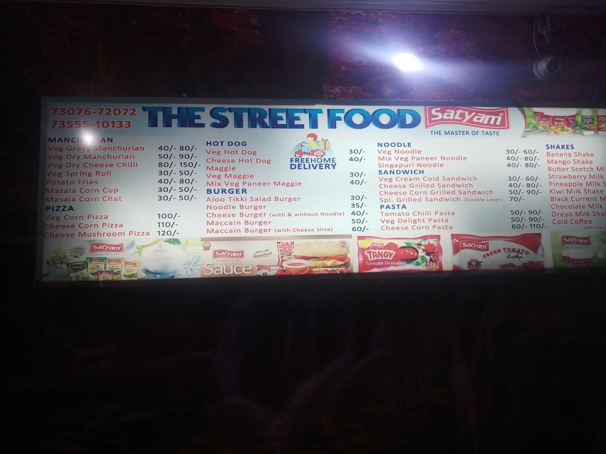 Menu at The Street Food, Bathinda