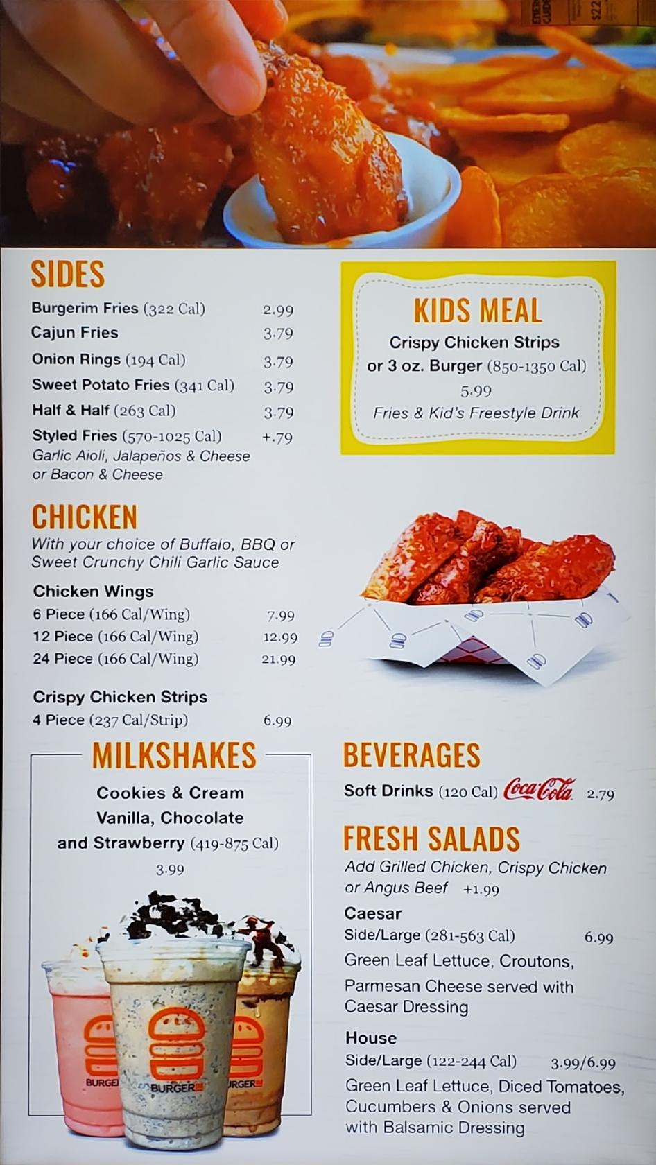 Menu at Burger IM restaurant, Antelope, Walerga Rd