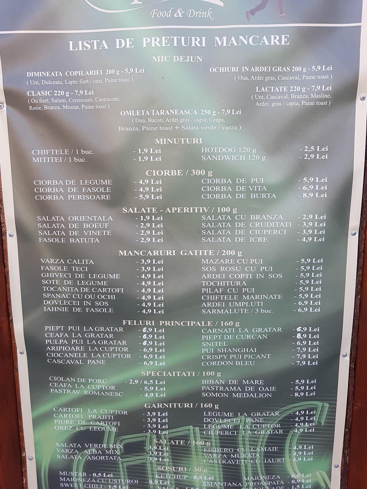 Menu at EXPRESS Food & Drink, Bucharest