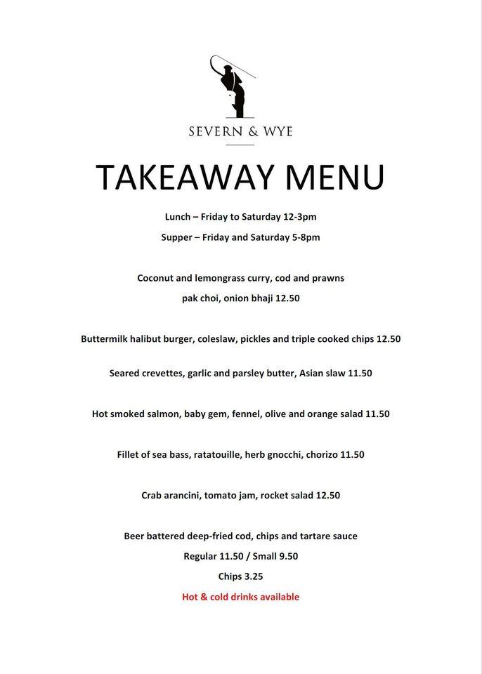 Menu at Severn & Wye Smokery restaurant, Westbury-on-Severn