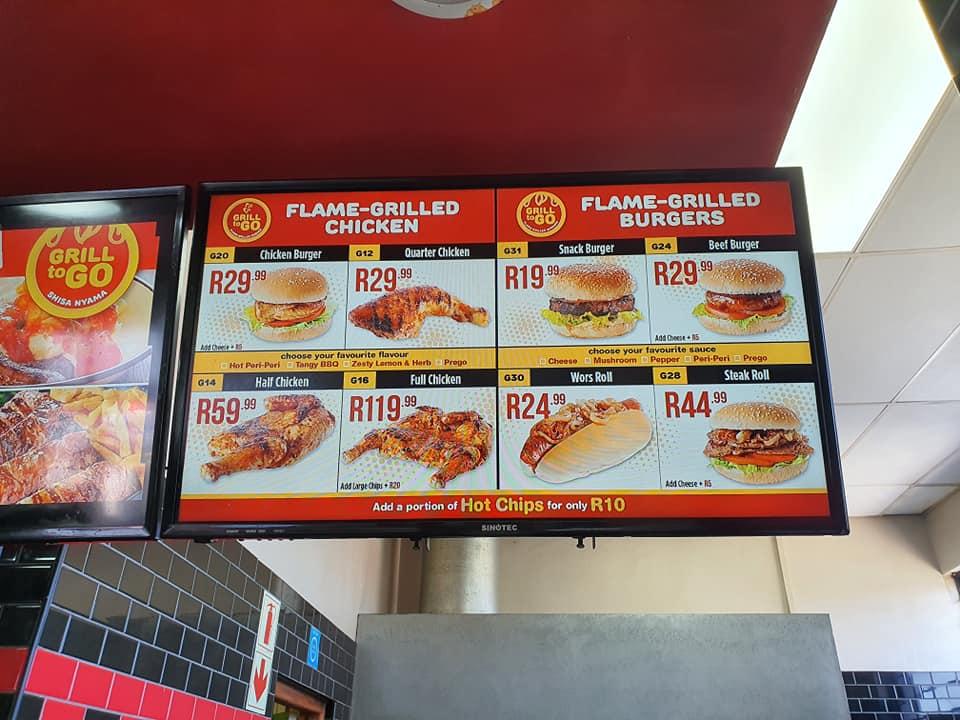 Menu at FreshStop restaurant, East London