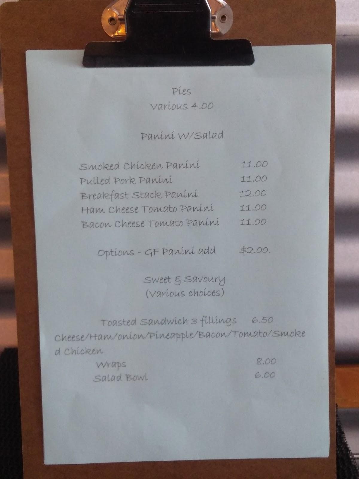 Menu at Addiction Cafe Eketahuna, Eketahuna