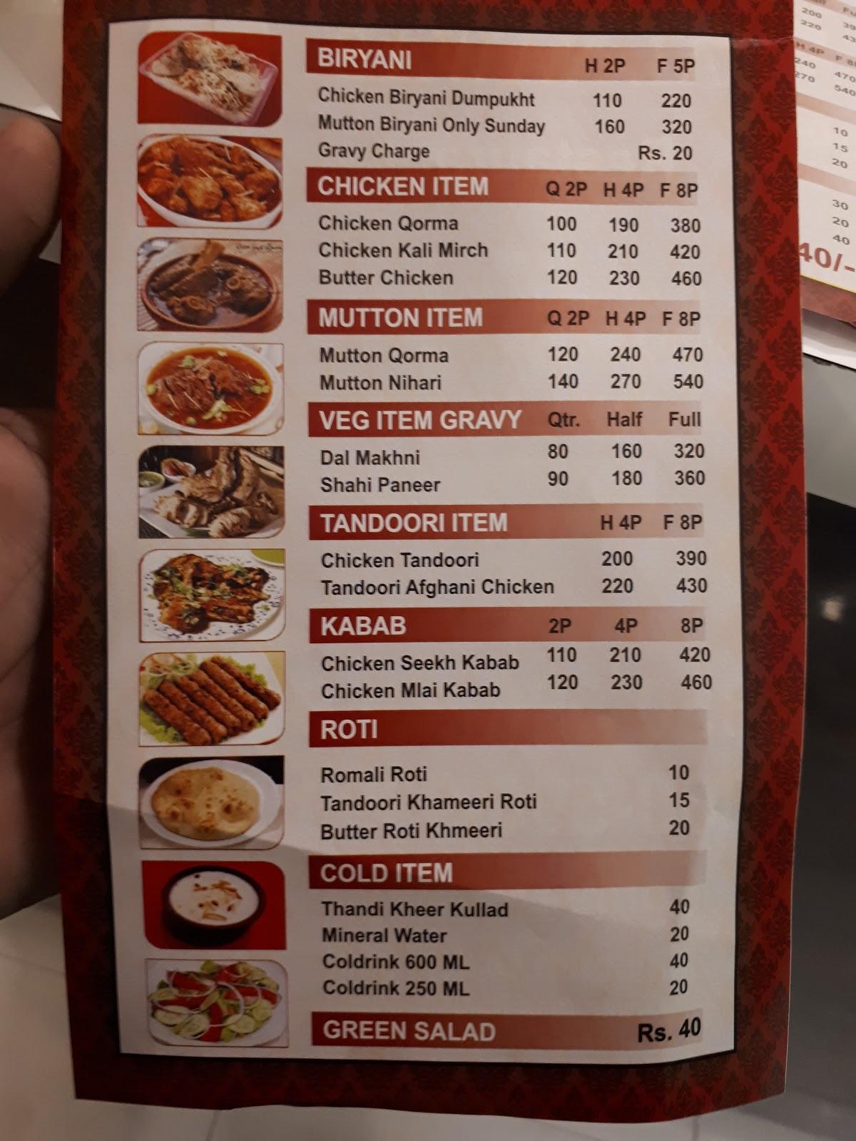 Menu at Al - Nawab Restaurant, Noida
