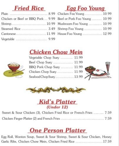 Menu at Highlight Restaurant, Gander