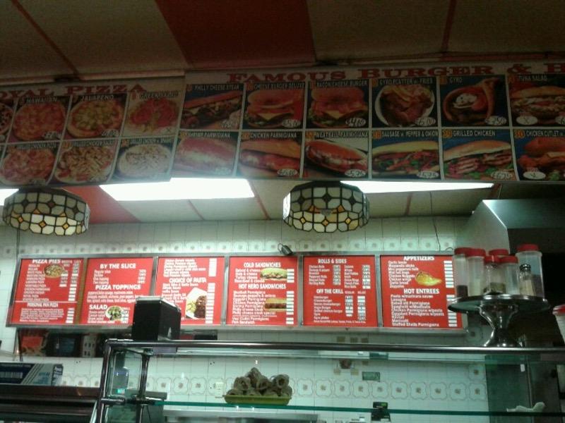 Menu at Royal Pizza pizzeria, New York City, 55-06 Myrtle Ave