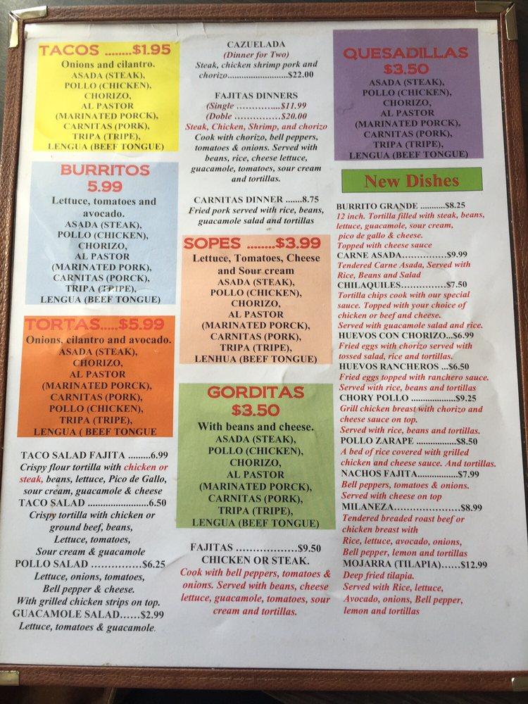 Los Sauces Mexican Restaurant Decatur Menu at Bertha Arrington blog
