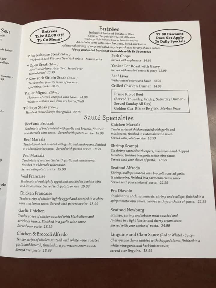 Menu at Golden Greek Restaurant & Pub, Killingly