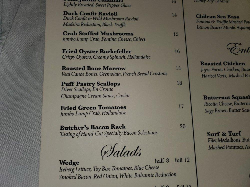 Menu at Porch and Parlor pub & bar, Memphis