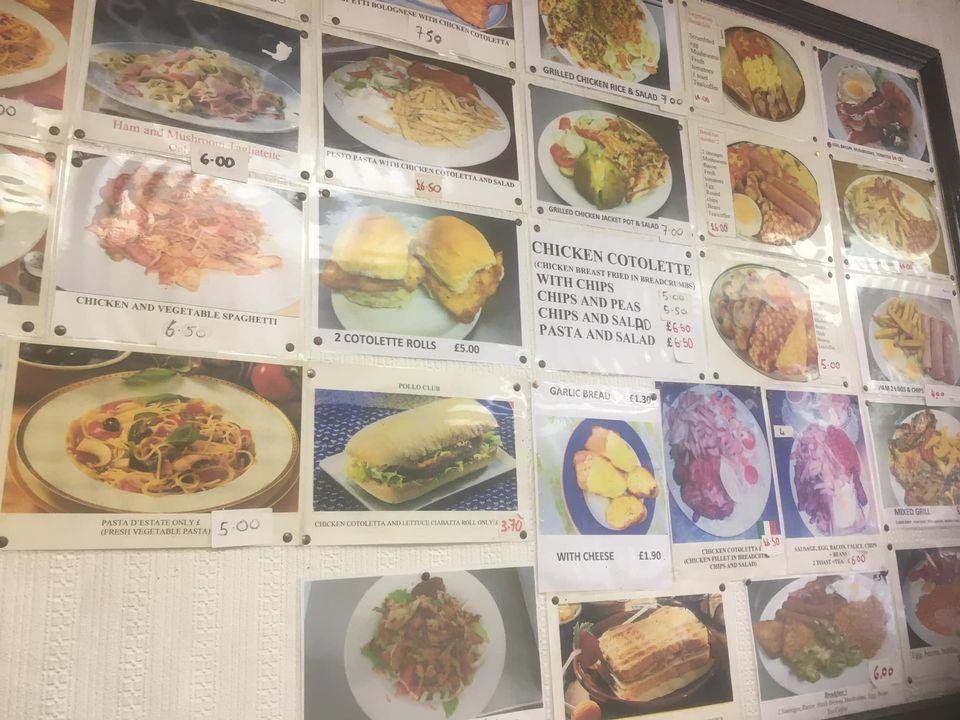 Menu at The Oak Tree Cafe, Dagenham