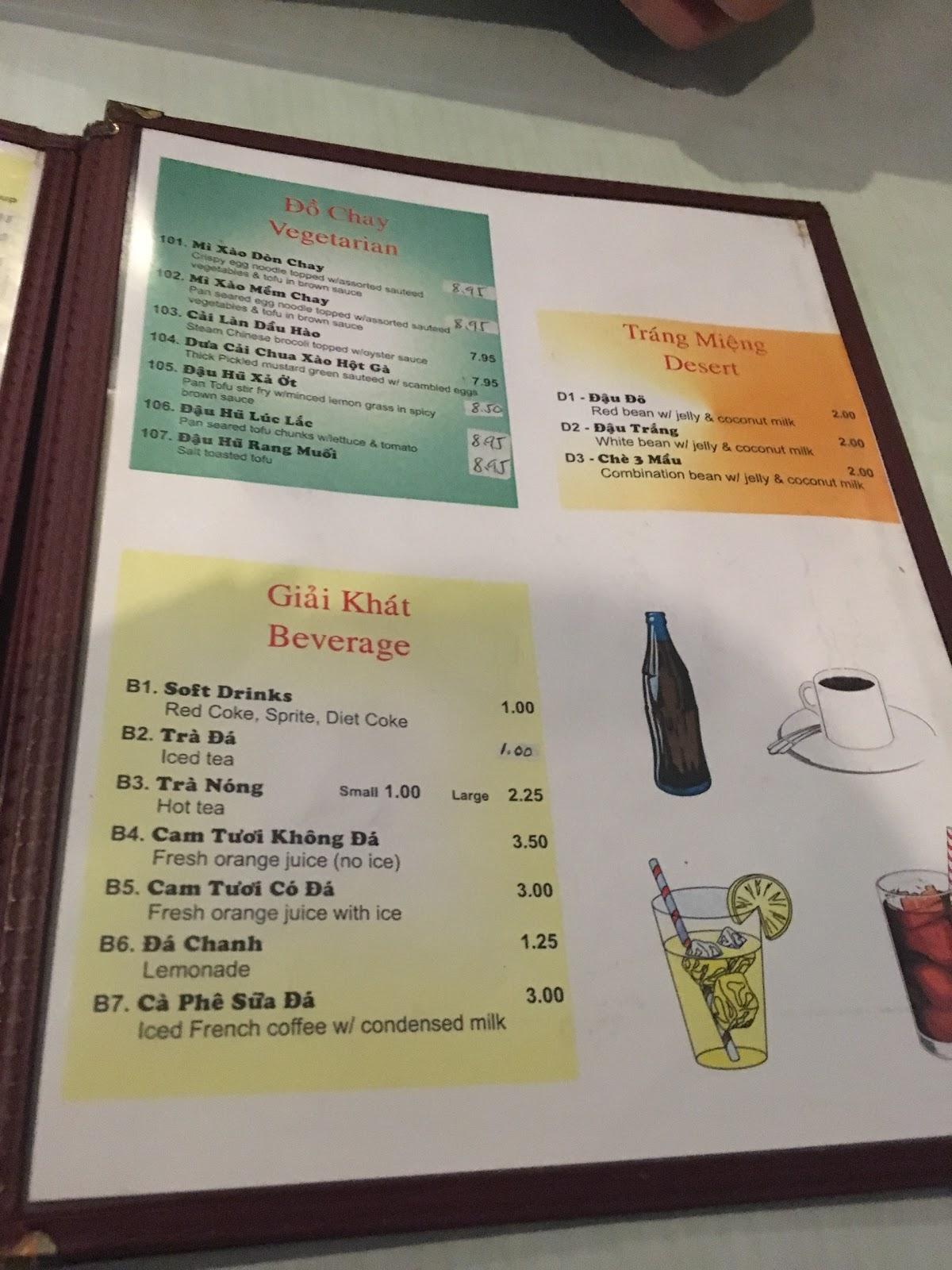 Menu at Cuu Long Quan restaurant, Houston, Broadway St #3063
