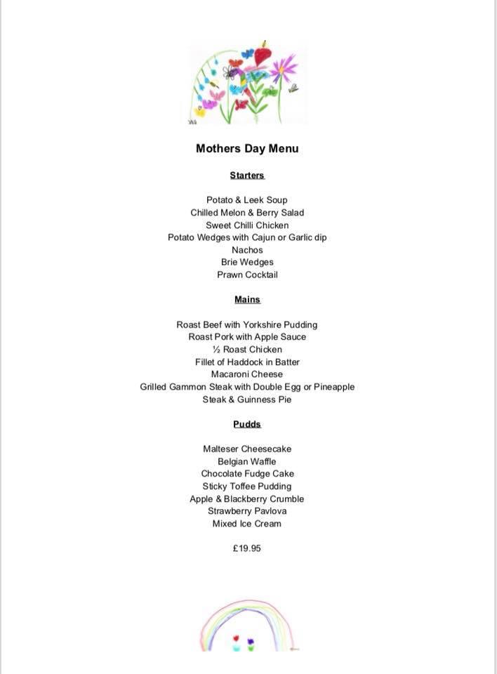 Menu at Tuckers Inn pub & bar, Invergordon