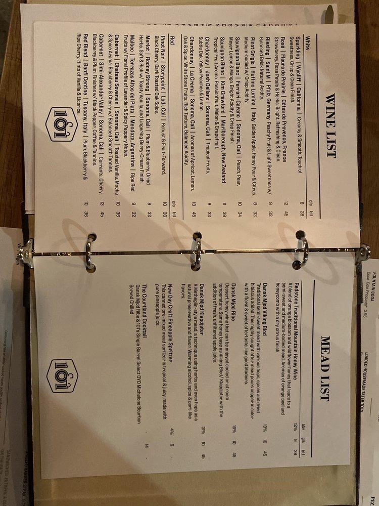 Menu at 101 Beer Kitchen pub & bar, Fishers