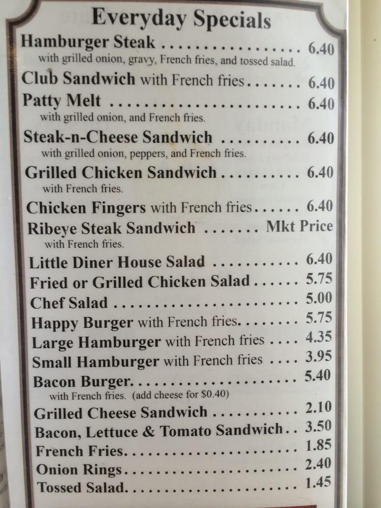 Menu at Little Diner restaurant, Huntsville, Jordan Ln NW # A