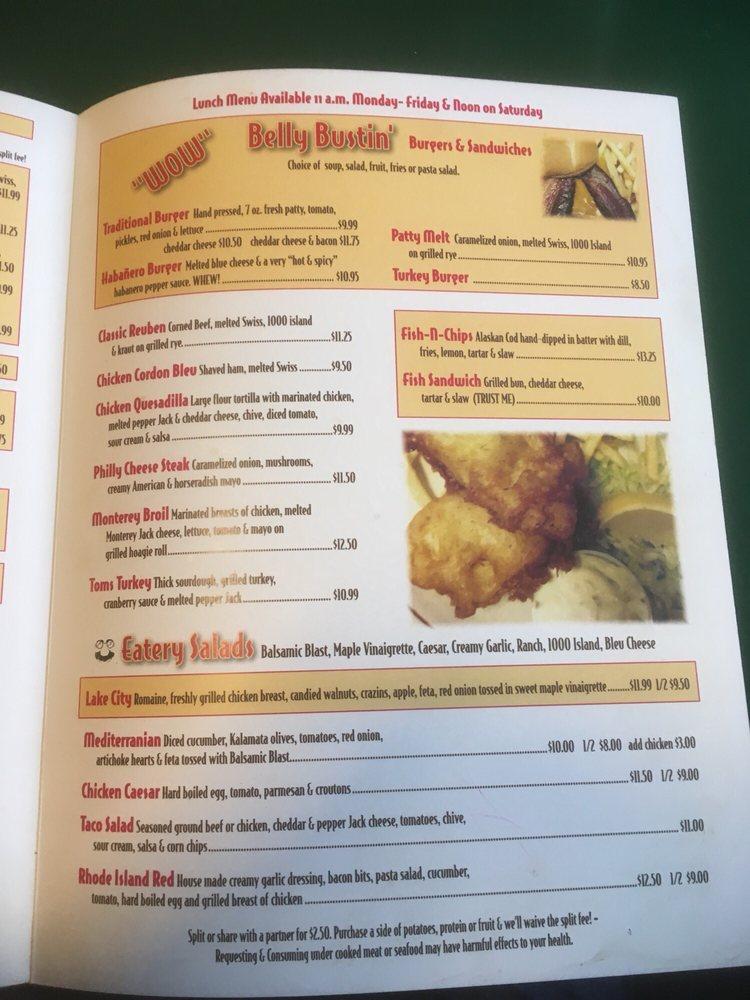 Menu at Michael D's Eatery restaurant, Coeur d'Alene