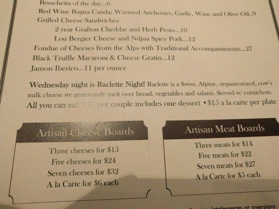 Menu at The Truffle Table pub & bar, Denver