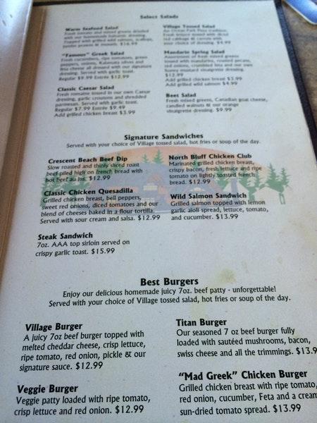 Menu at Ocean Park Pizza pub & bar, Surrey, 16 Ave