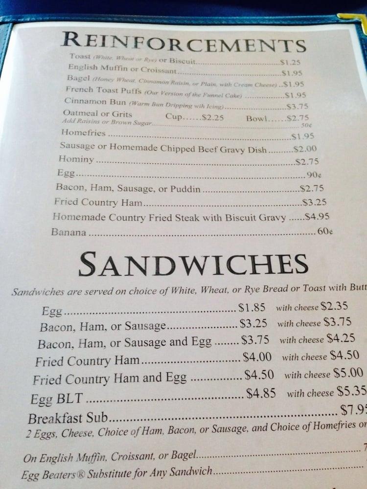 Menu at The Olde Towne Restaurant, Woodsboro