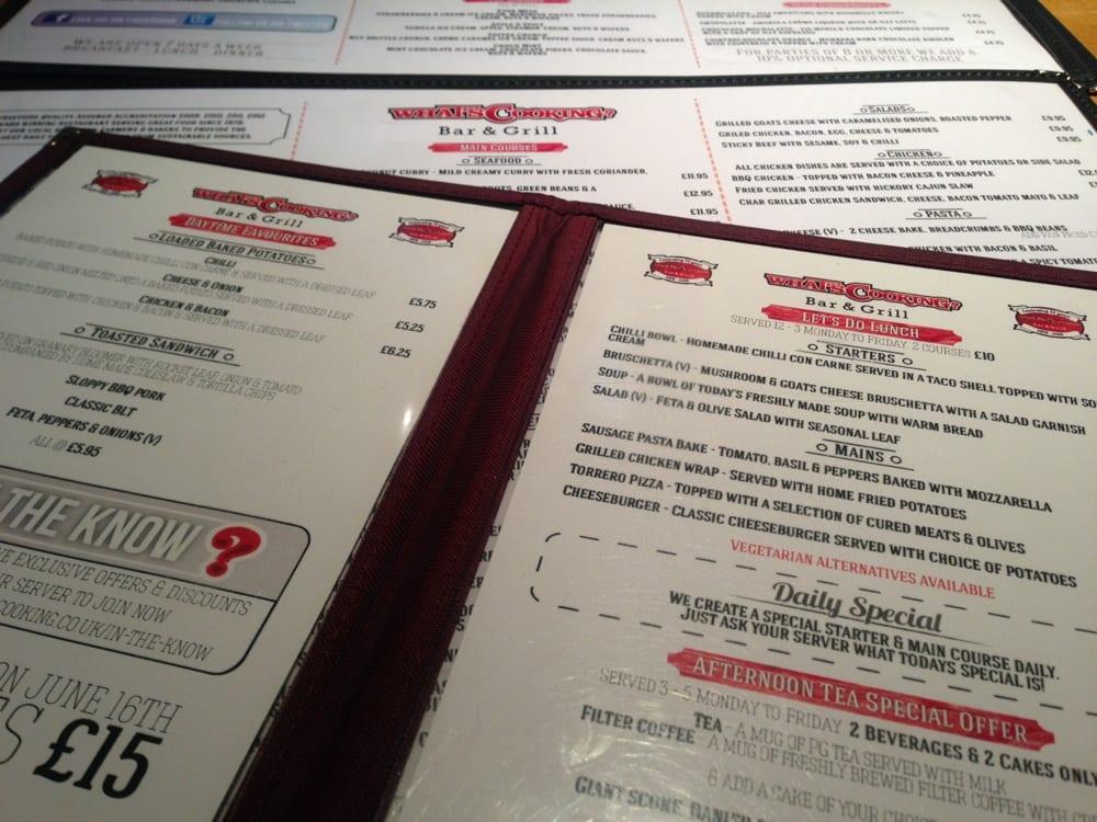 Menu at What's Cooking pub & bar, Liverpool, 24