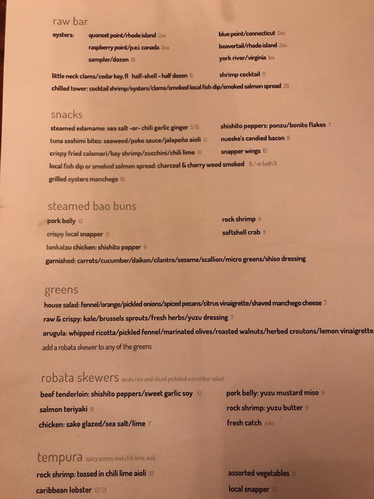 Menu at Seaweed Steaks, Seafood & Sushi restaurant, Belleair Bluffs