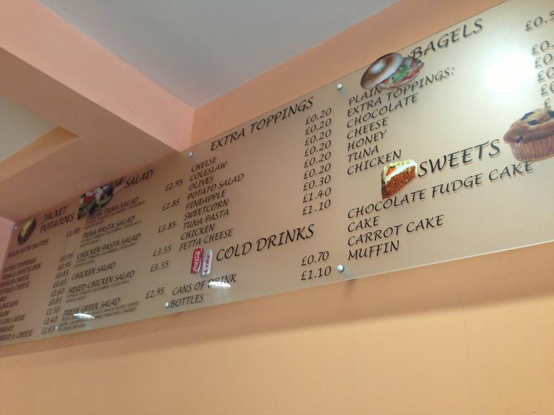 Carta del pub y bar La Mina, Cardiff