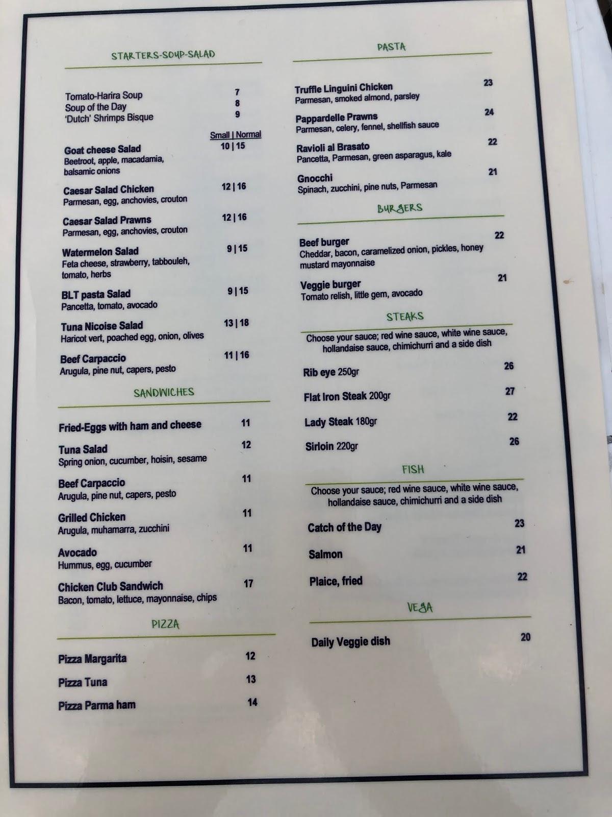 Menu at Restaurant Royal Parc, Soest