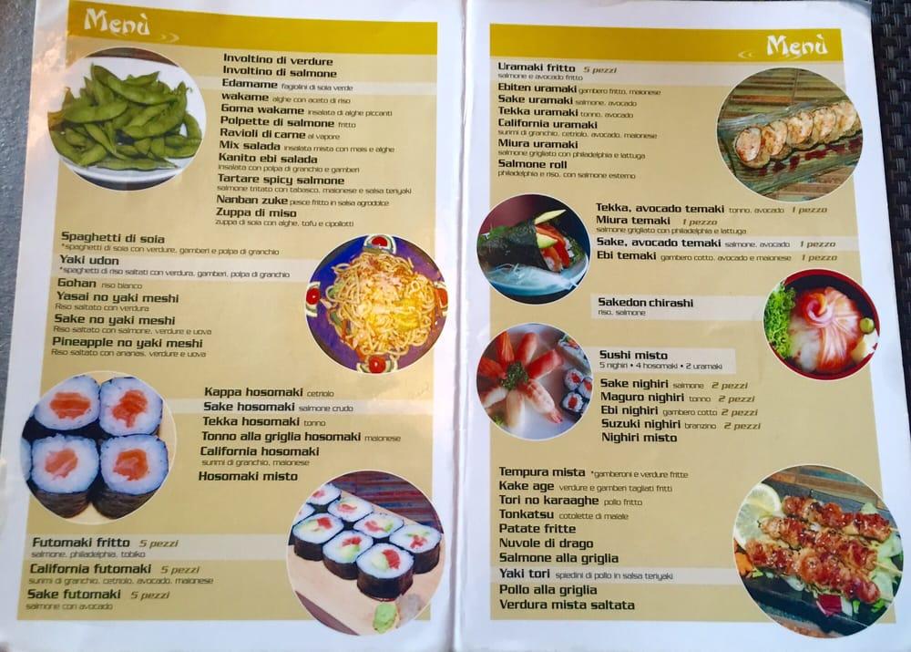 Menu da Ristorante Giapponese Izumi, Monza