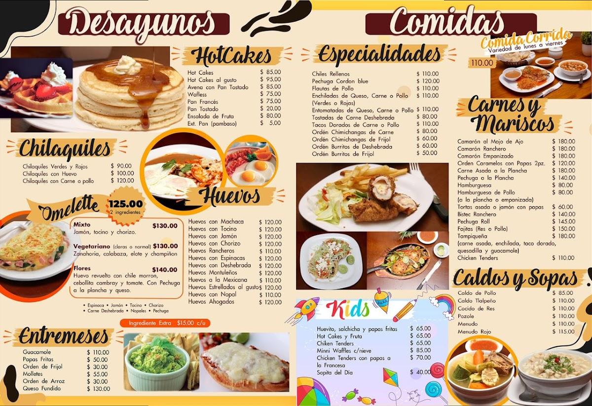 Menu at Las Flores Restaurant, Agua Prieta, CALLE 5 AVE 16 COL