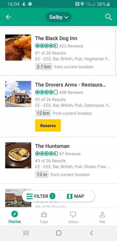 Menu at The Huntsman pub & bar, England, 105 Main Rd