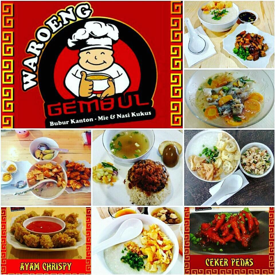Menu at Waroeng Gembul restaurant, Purwokerto