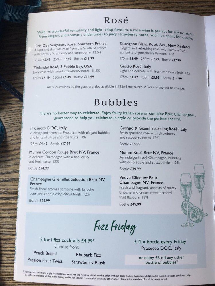 Menu at White Rabbit pub & bar, Lyndhurst
