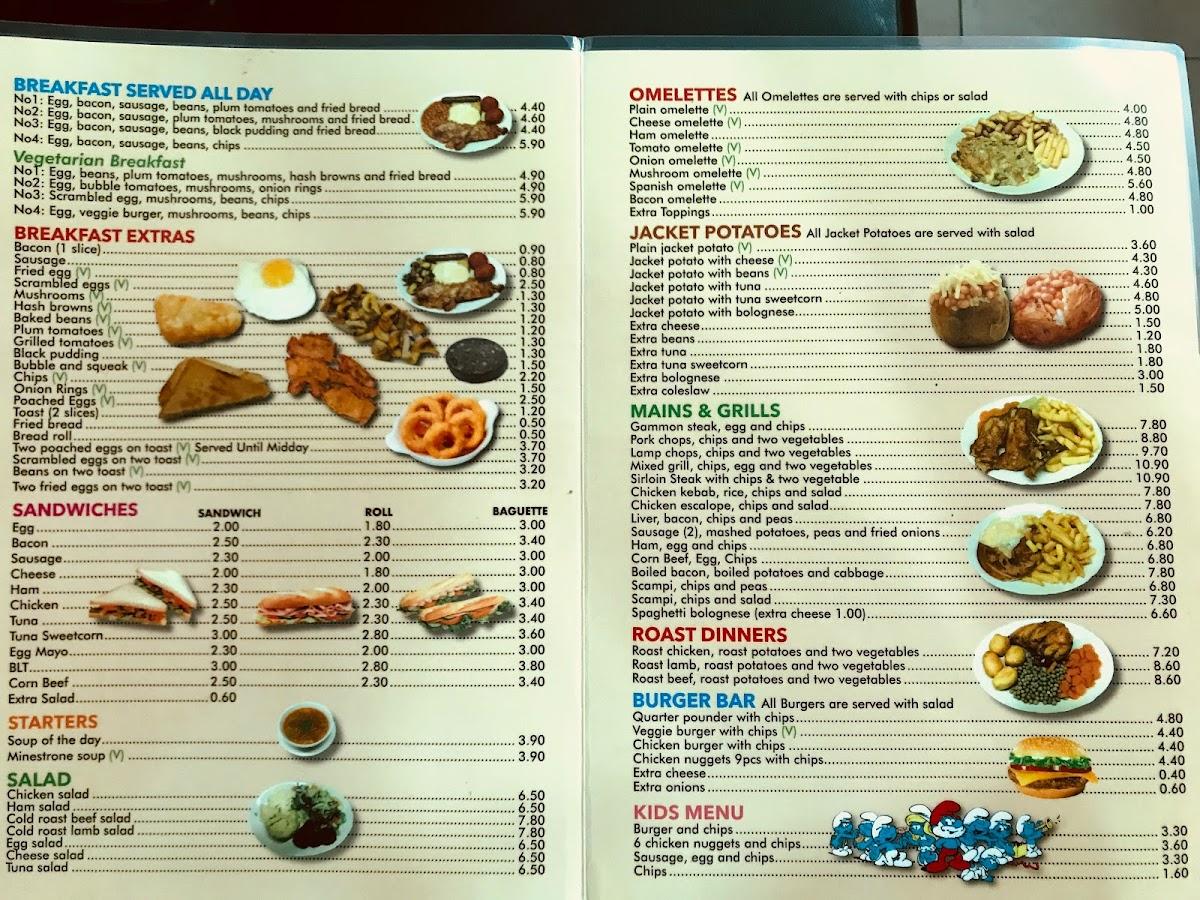 Menu at Double Six Cafe, London
