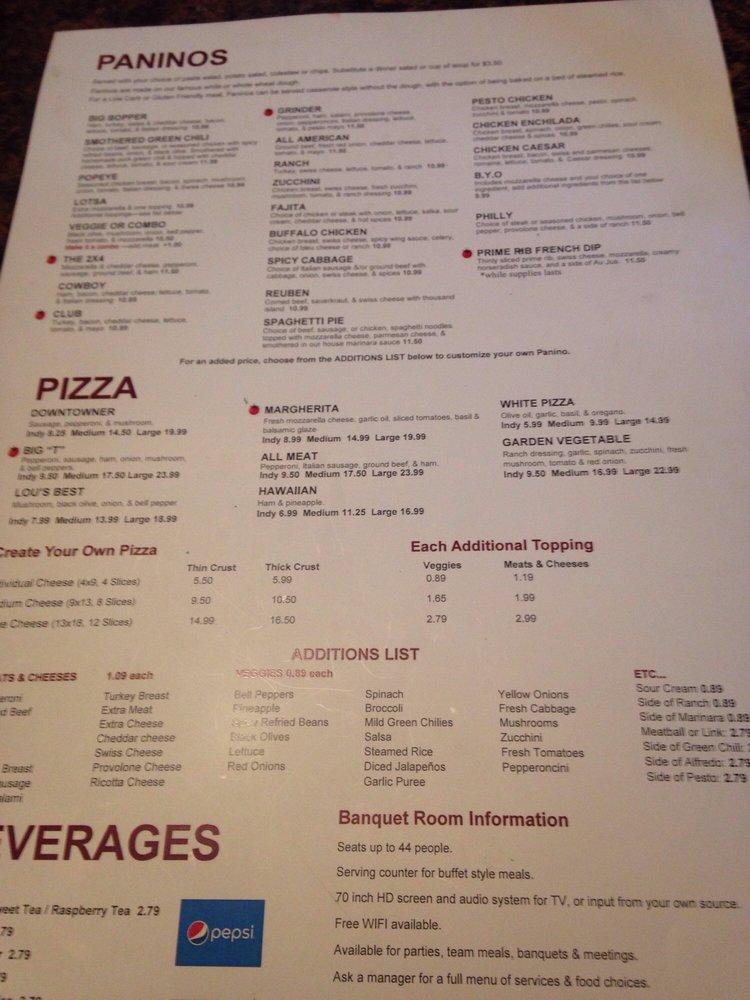 Menu at P74: The Downtown Paninos restaurant, Colorado Springs, 604 N ...