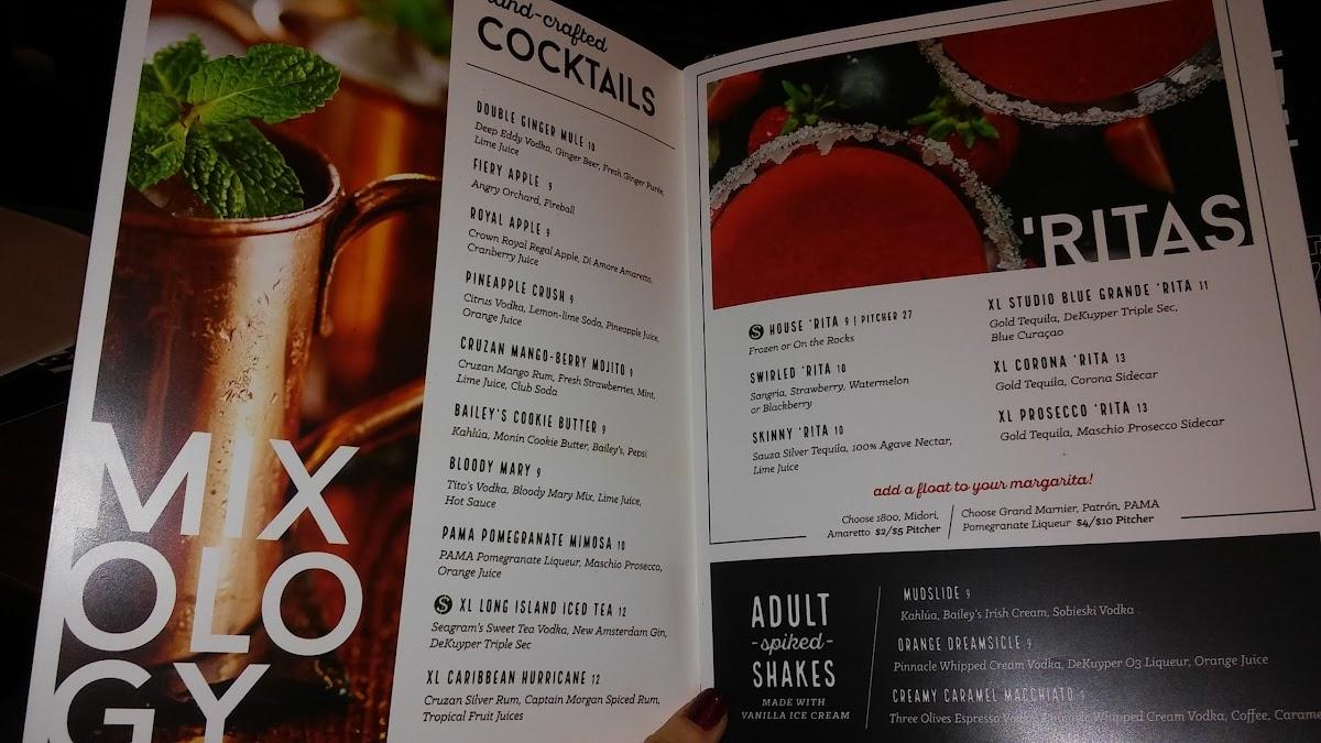 Menu at Studio Movie Grill pub & bar, Tyler