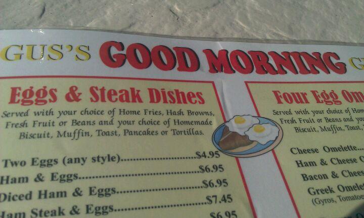 Menu at Gus's Subs & Pizza Place pizzeria, La Mesa