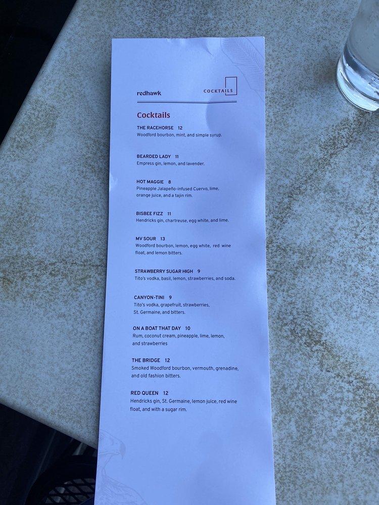 Menu at Redhawk Gastropub, Twin Falls