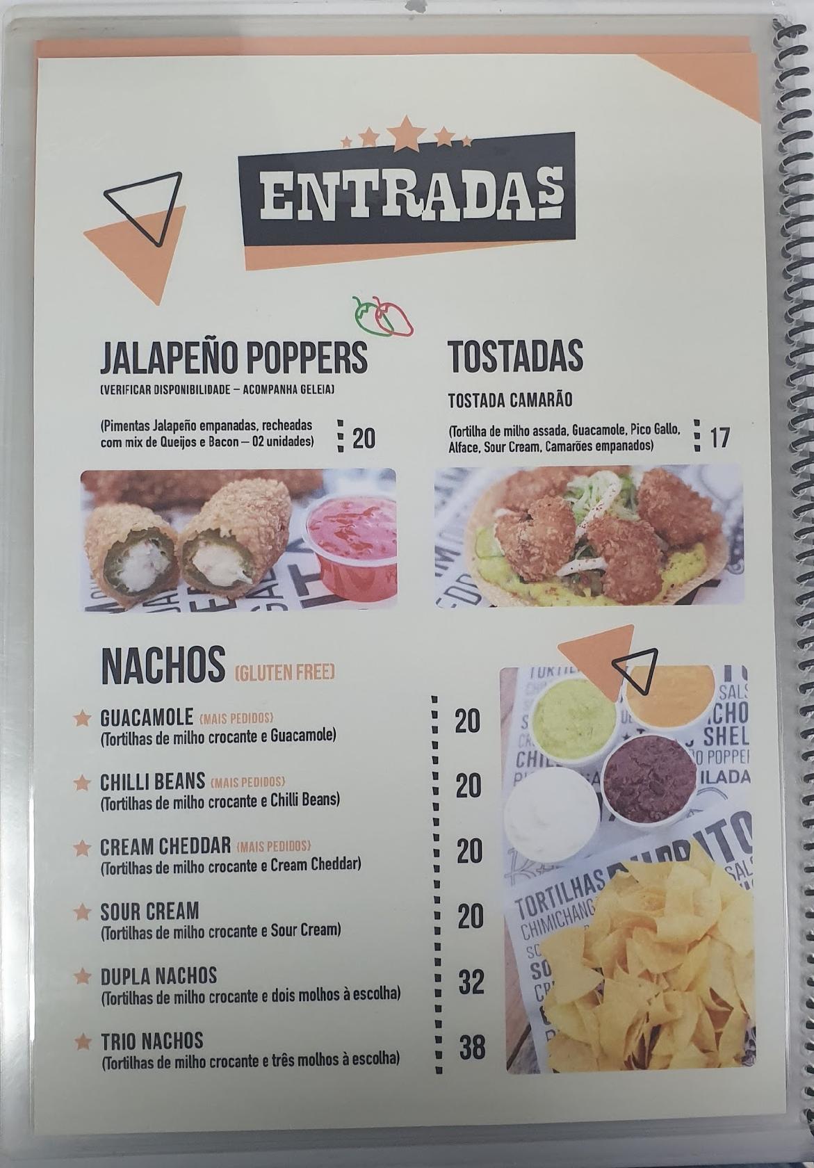 Menu at Señor Ramirez Mexican Food - Londrina PR restaurant, Londrina
