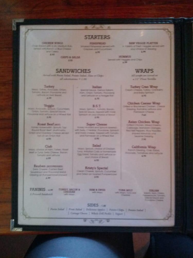 Menu at Stone Soup Cafe & Pub, Saint Petersburg