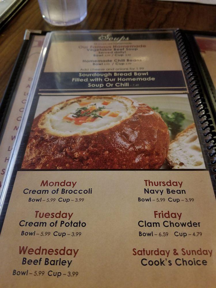 Menu at Deja Vu Restaurant, Redding