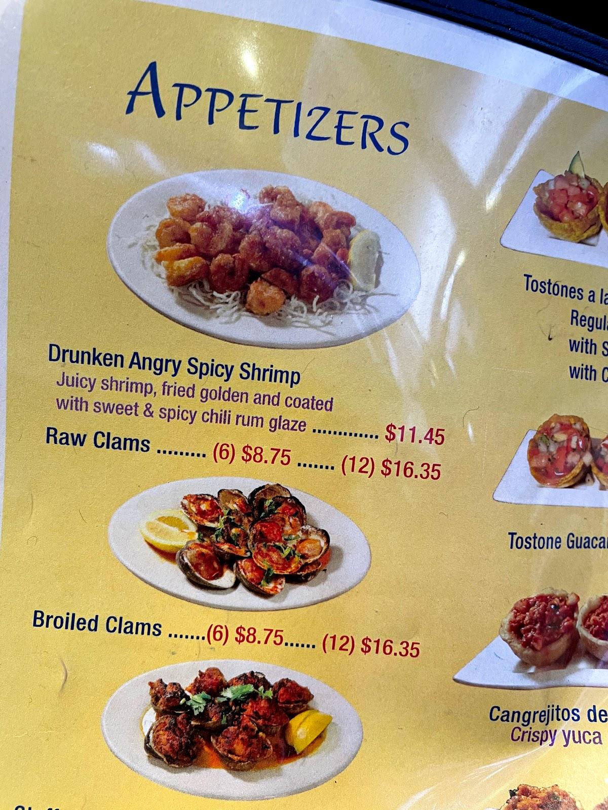 Menu at Sabrosura 2 restaurant, New York City, Westchester Ave