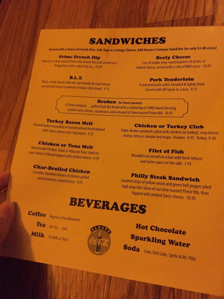 Menu at The Drover pub & bar, Omaha, S 73rd St
