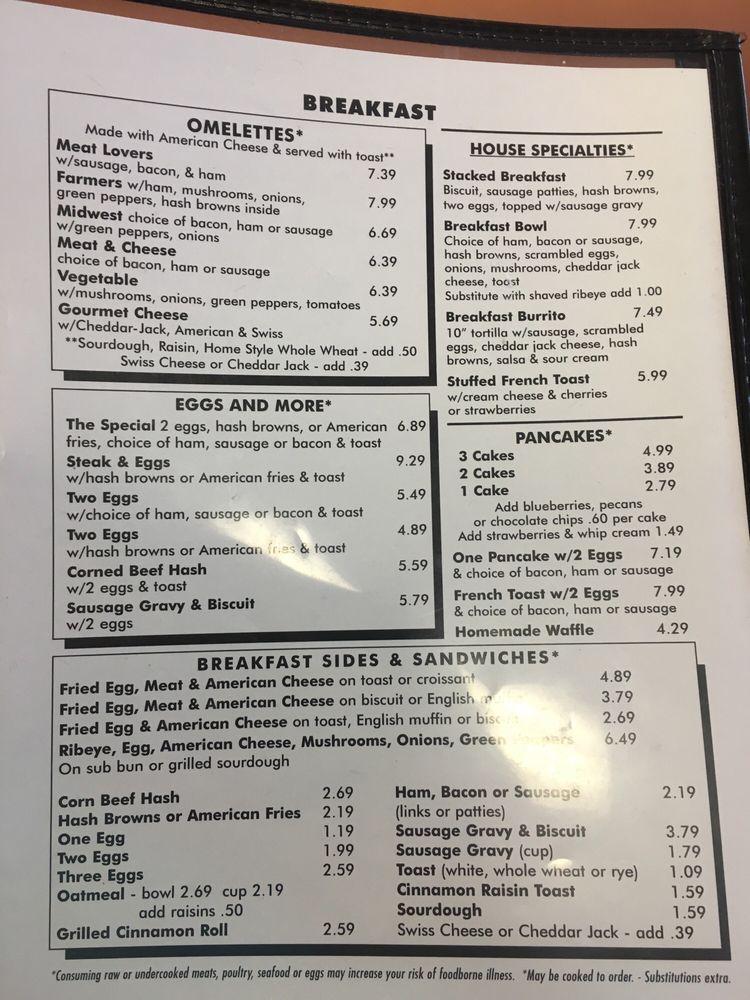 Menu at MAIN STREET CAFE, Saint Johns, 205 N Clinton Ave