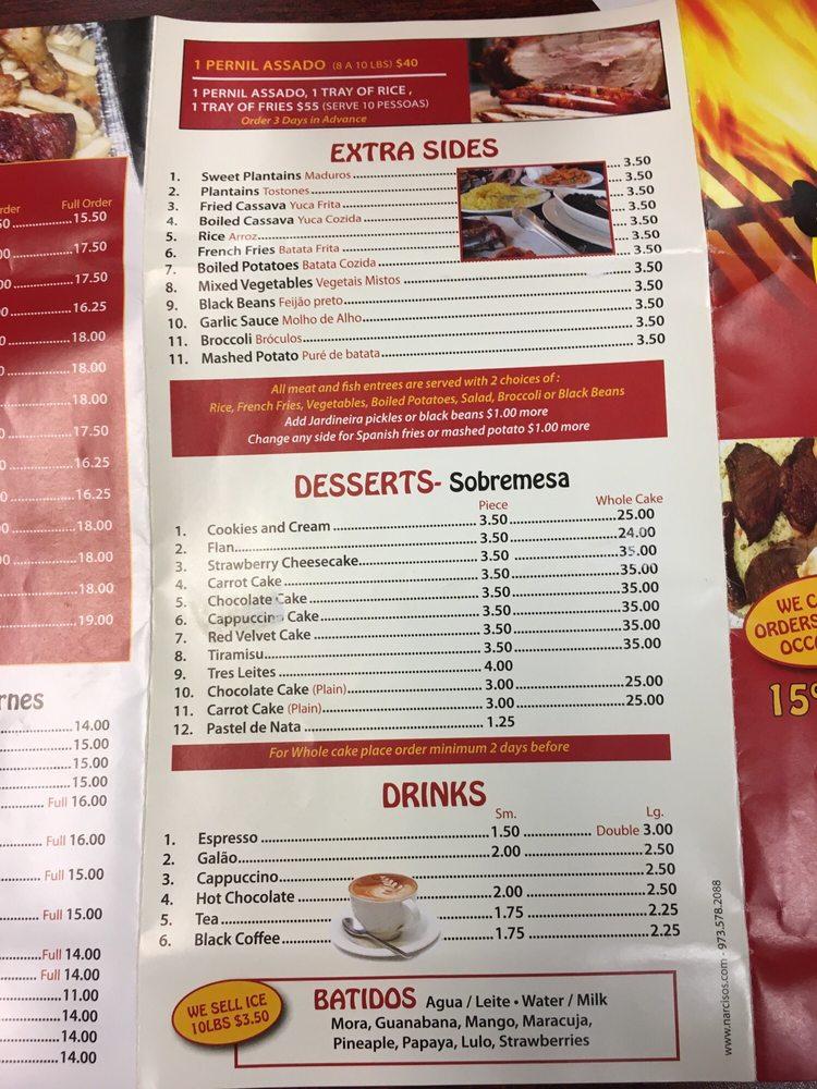 Menu at Costa's Barbeque & Grill Restaurant, Elizabeth