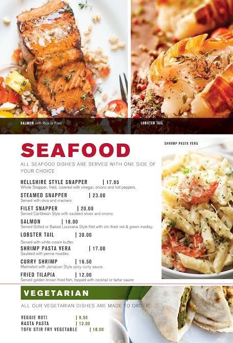 Menu at Island Pride Oasis restaurant, Gaithersburg