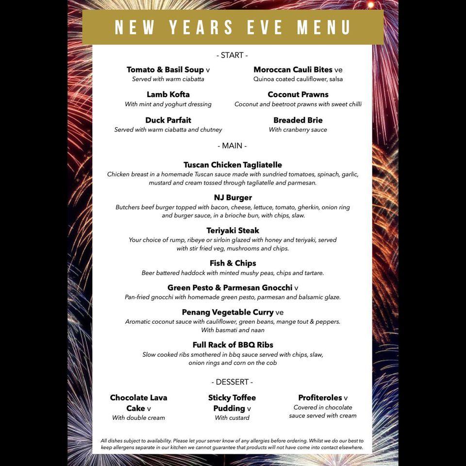 Menu at Nine Jars at The Suffolk Hotel pub & bar, Haverhill